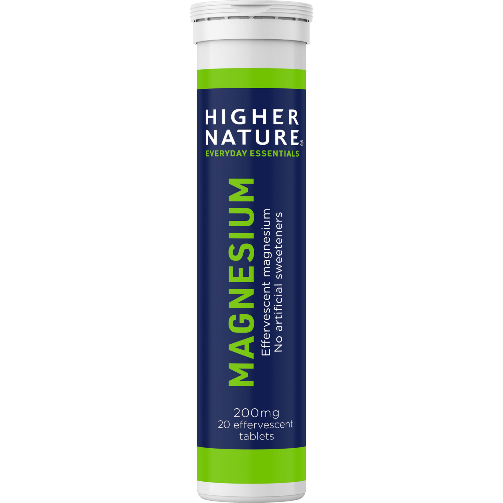 Higher Nature Magnesium Effervescent 200mg Tabs 20's - Bigwig Health